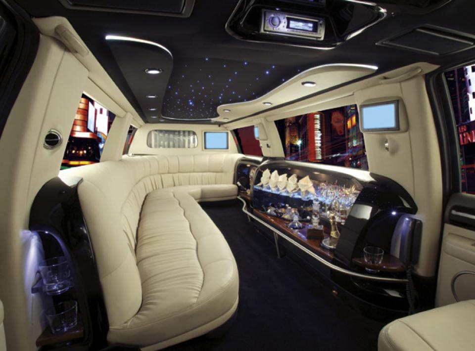 Luxurious Limo with Sexy Stripper